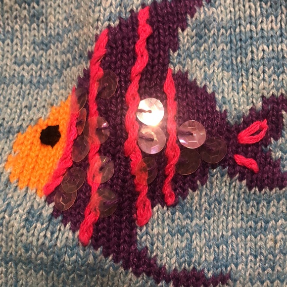 Sweaters | Beautiful Under The Sea Inspired Sweater With Lots Of Fish ...